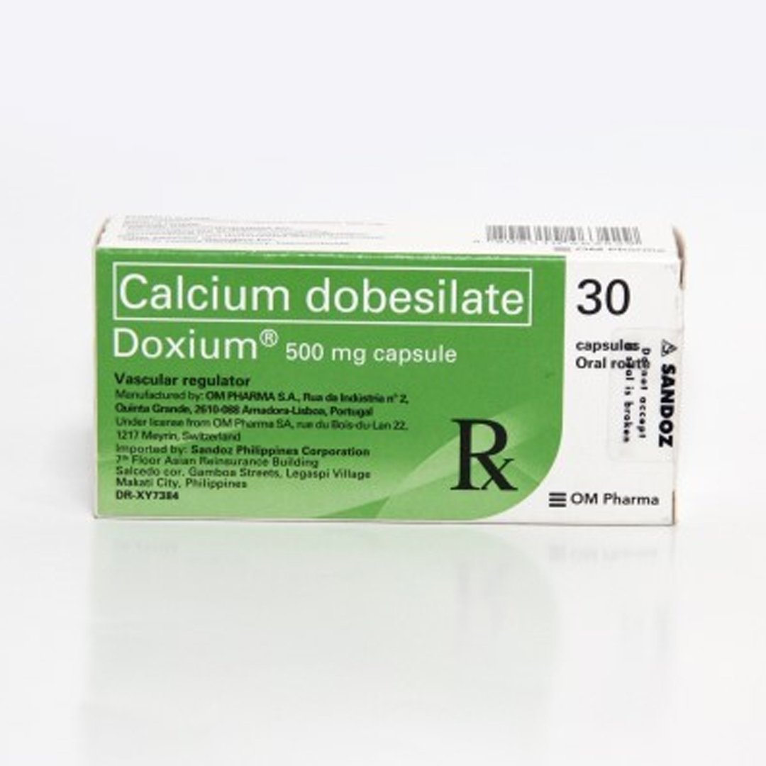 DOXIUM Calcium Dobesilate 500mg Capsule 30's price in the Philippines ...